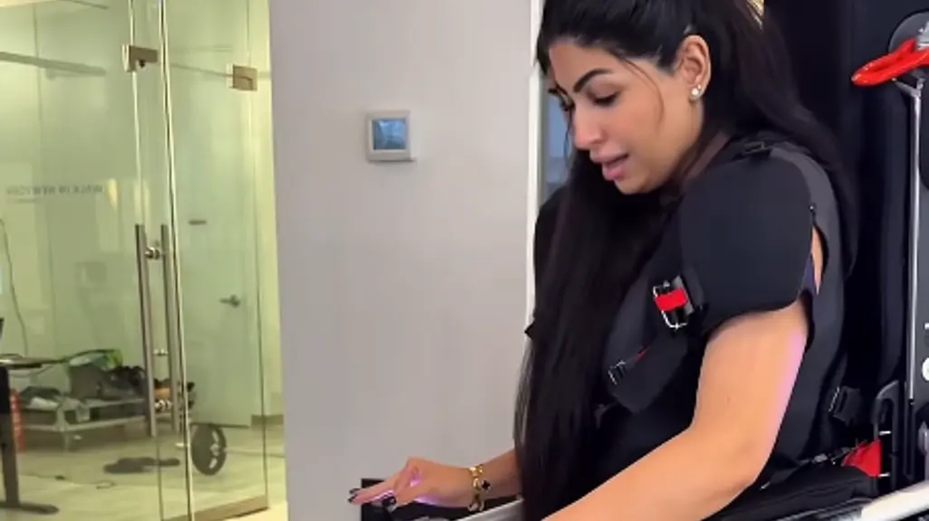 WATCH: Paralysed social media star walks again using robotic ...