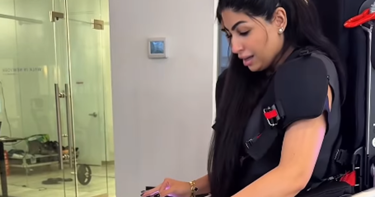 WATCH: Paralysed social media star walks again using robotic ...