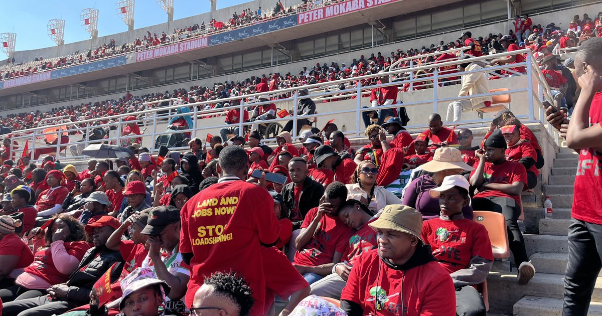Young EFF supporters: 'People are crying about jobs, not R350'
