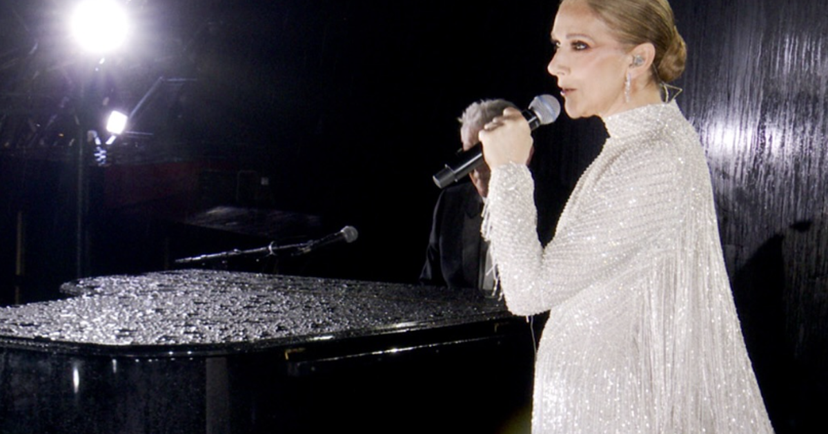 Céline Dion makes emotional return to the stage at Paris Olympics