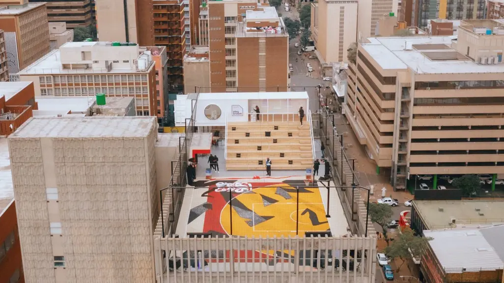 Hennessy, African Ginger unveil rooftop basketball court in Braamfontein