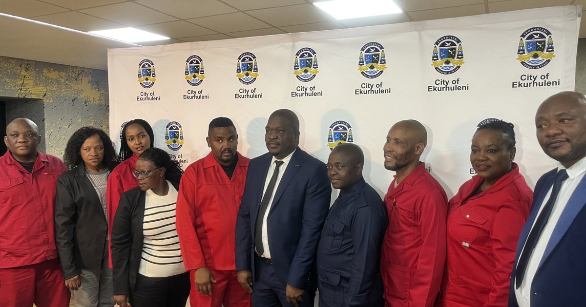 Ekurhuleni mayor announces 10-member mayoral Cabinet