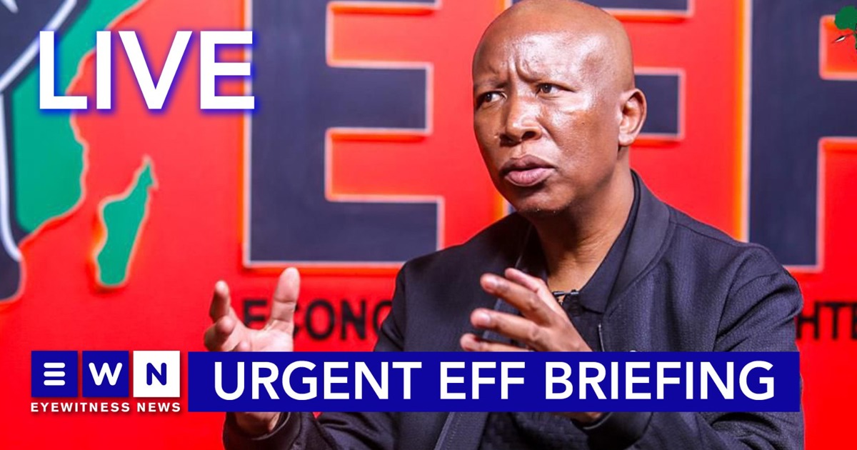 WATCH LIVE: EFF addresses media in urgent briefing