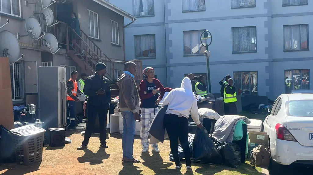 Residents occupying block of apartments in Germiston CBD evicted for ...