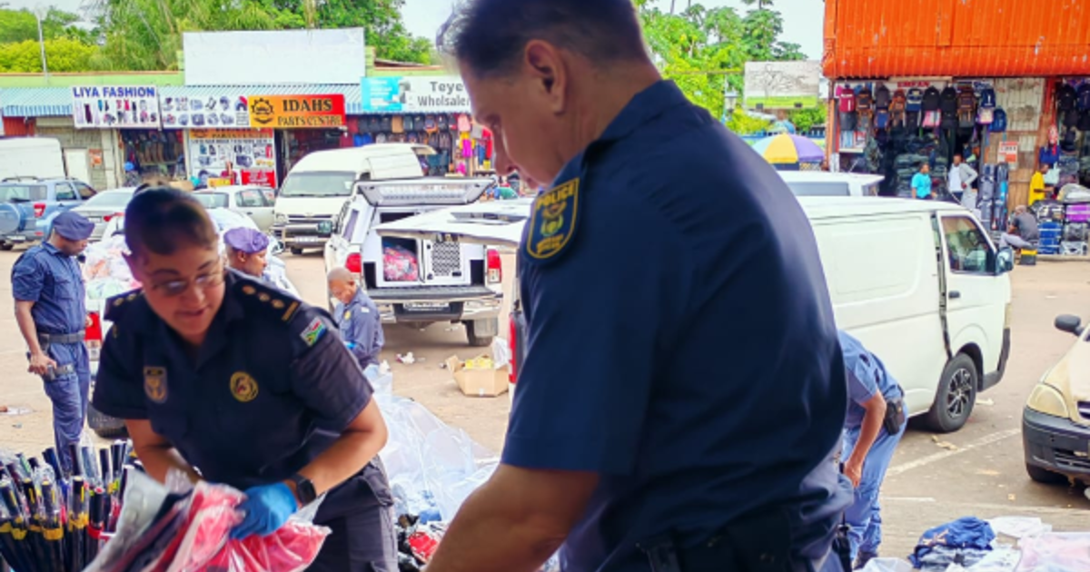 SAPS arrested 37 suspects of various nationalities over counterfeit goods