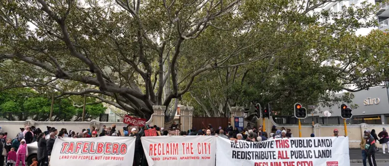Pro-Palestine supporters gather outside Parly to urge SA govt to cut ...