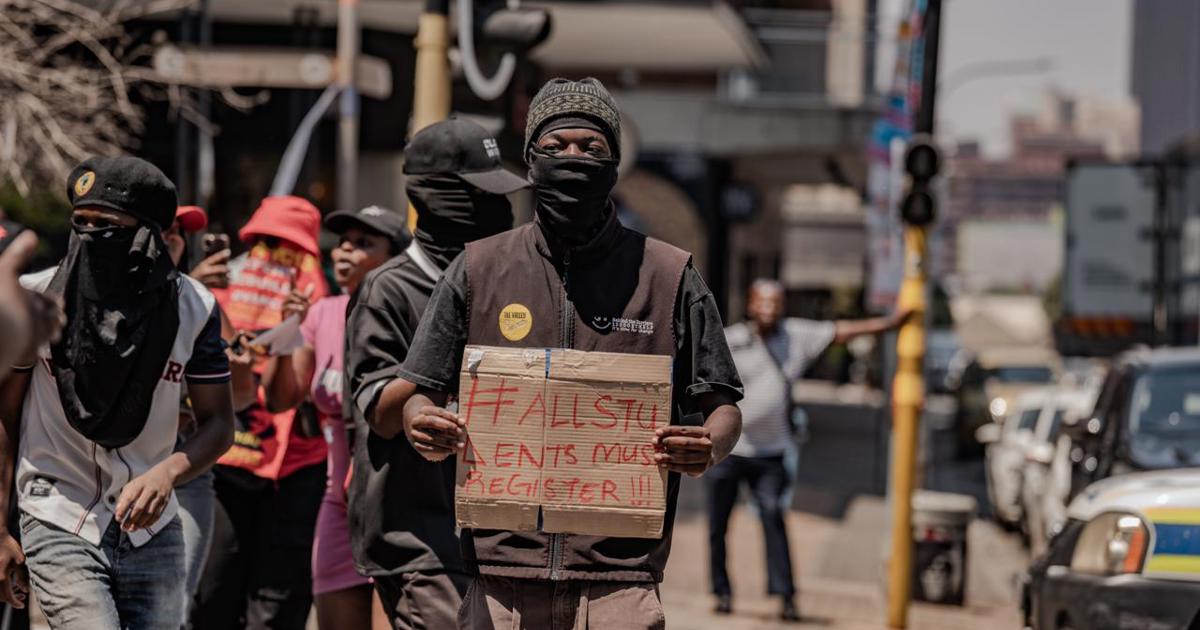 Wits students protest over 2026 registration and historical debt