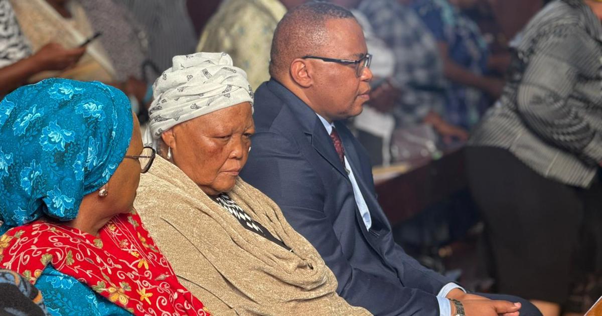 Family and mourners gather for Mosiuoa Lekota’s memorial service