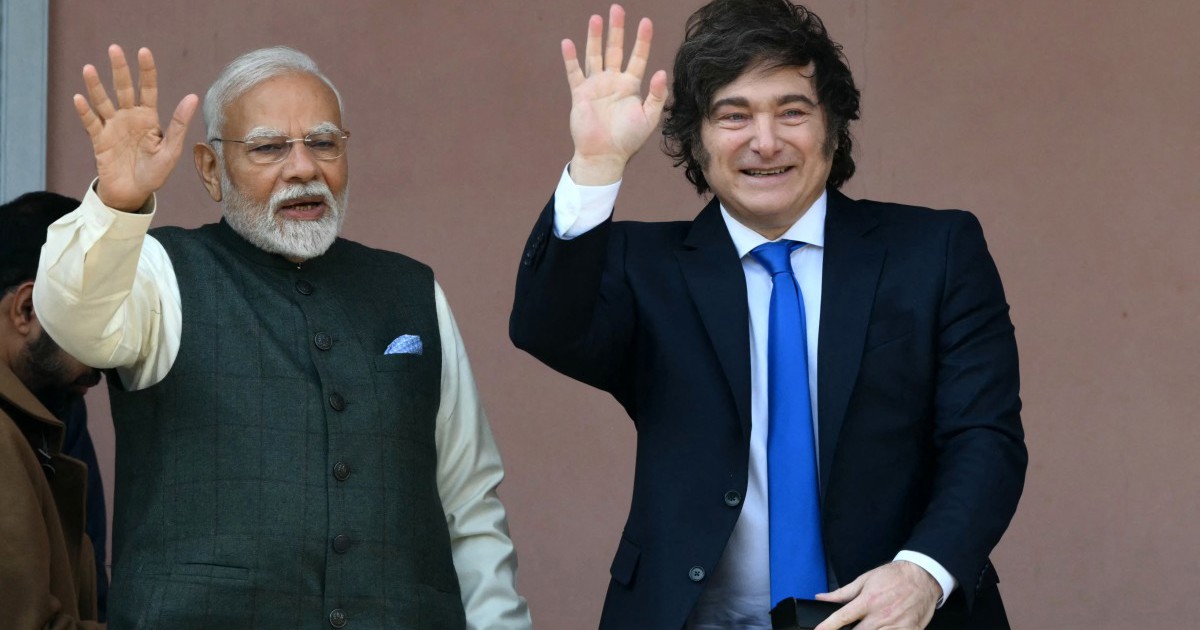 Modi and Milei meet in Argentina ahead of BRICS summit