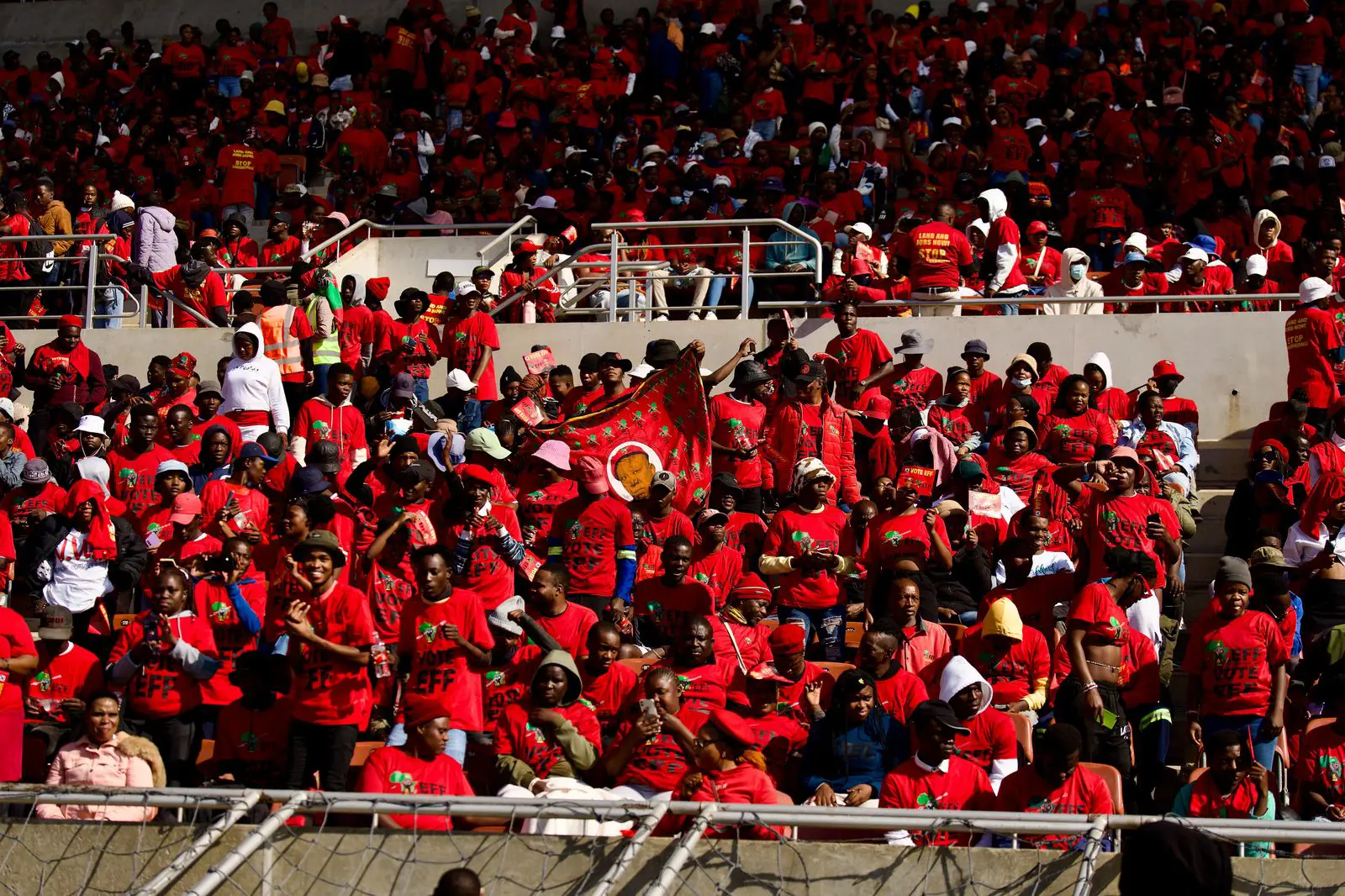 IN PICS: EFF's final Tshela Thupa rally at Peter Mokaba Stadium
