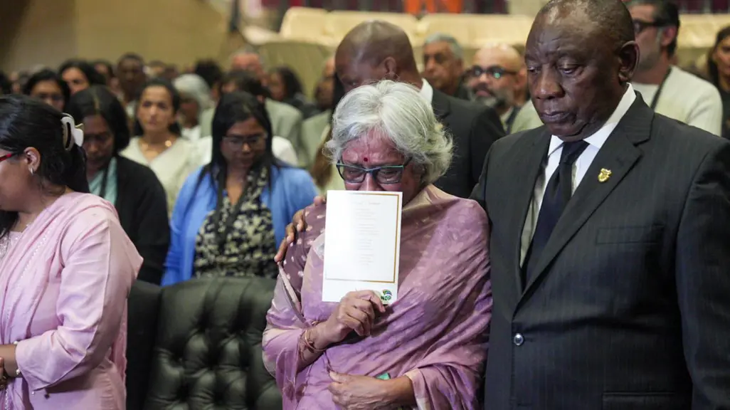 Ramaphosa says he’ll deeply miss his friend Gordhan, calls him the ...