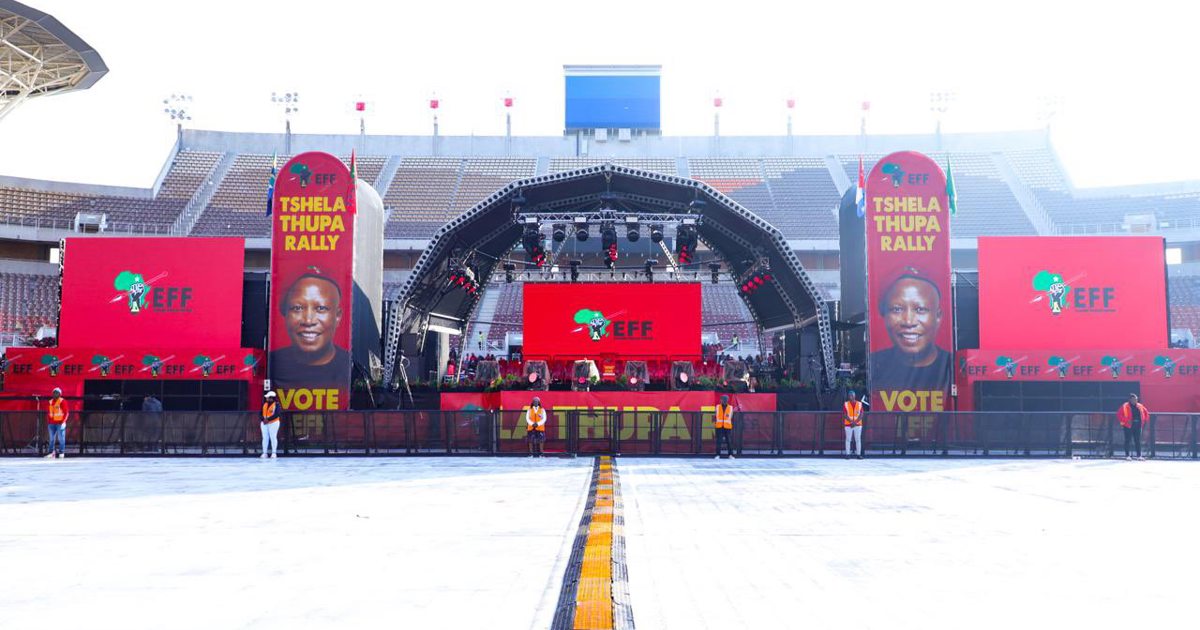 EFF takes final election rally to the Peter Mokaba Stadium in Limpopo