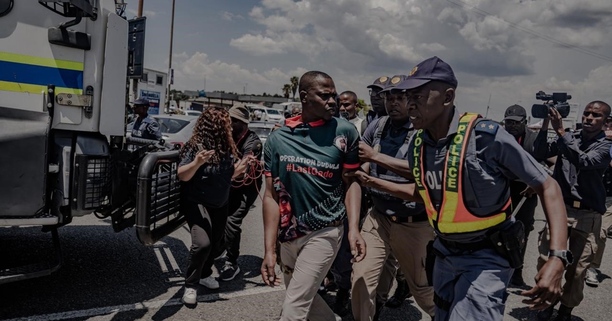 Operation Dudula vows to continue G20 protests despite police stand-off