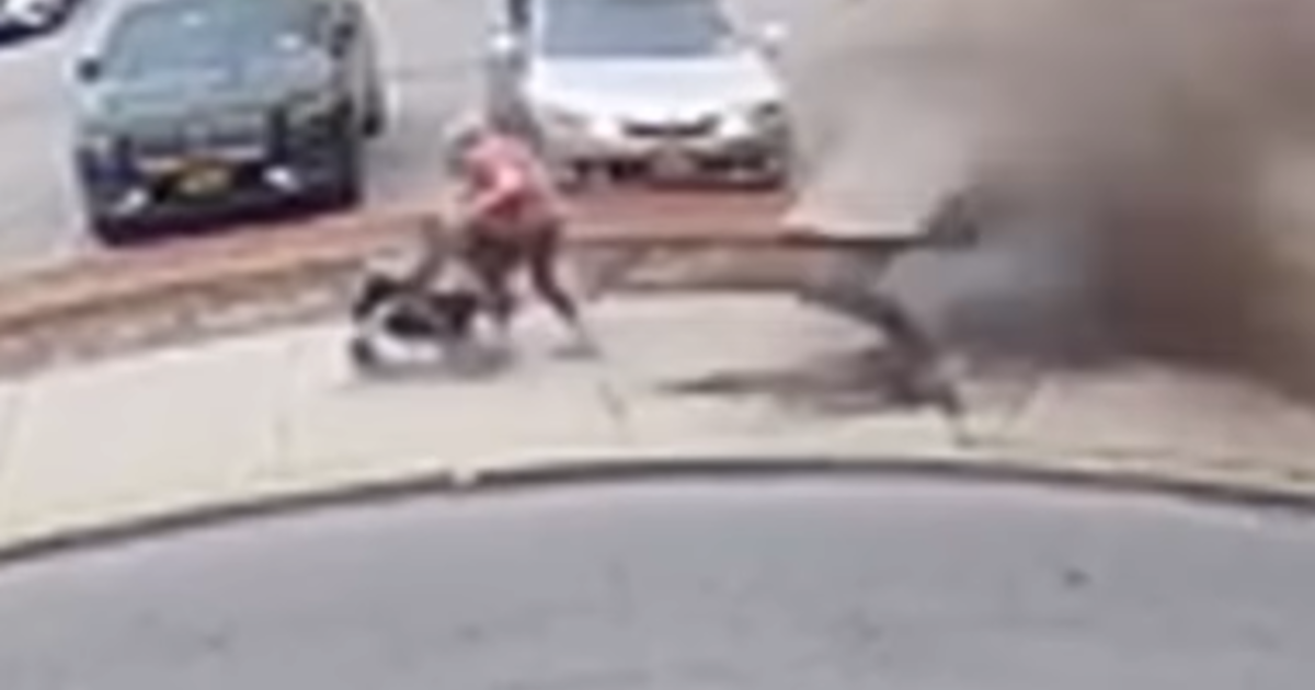 WATCH: Grandma with grandkids narrowly escapes exploding manhole