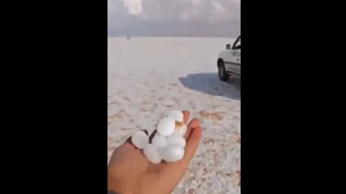 PICS: Snow falls in Saudi Arabian desert for first time in recorded history