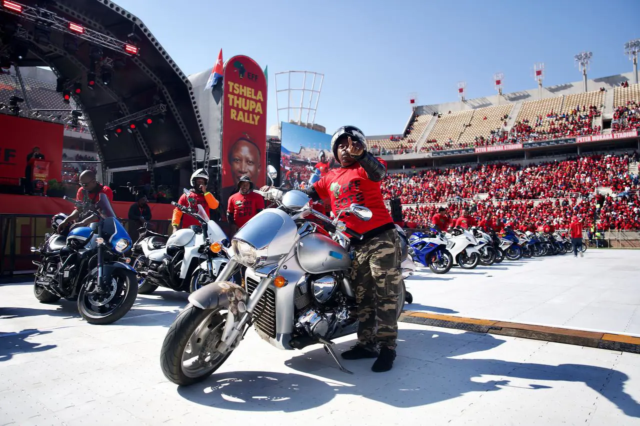 IN PICS: EFF's final Tshela Thupa rally at Peter Mokaba Stadium
