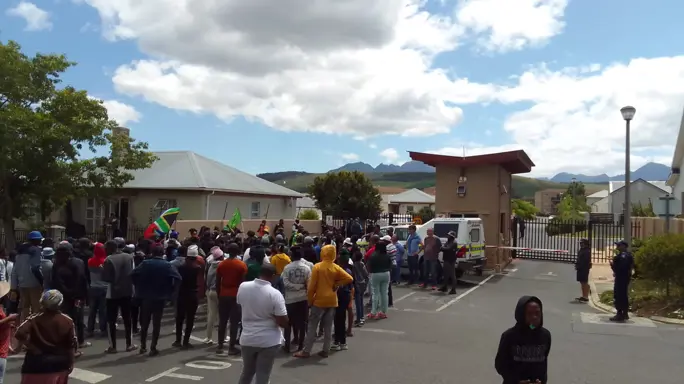 MK Party protests outside estate in Somerset West over alleged racism
