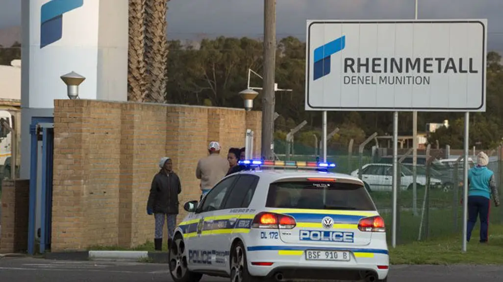 Disaster Management on site after blast at Rheinmetall Denel Munition