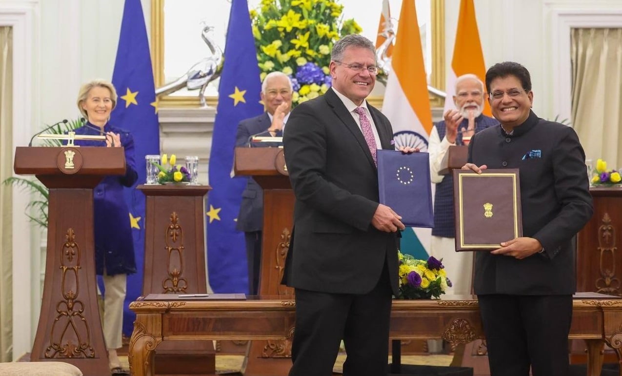 EU, India strike mega trade deal, creating 'free trade zone' of 2bn people