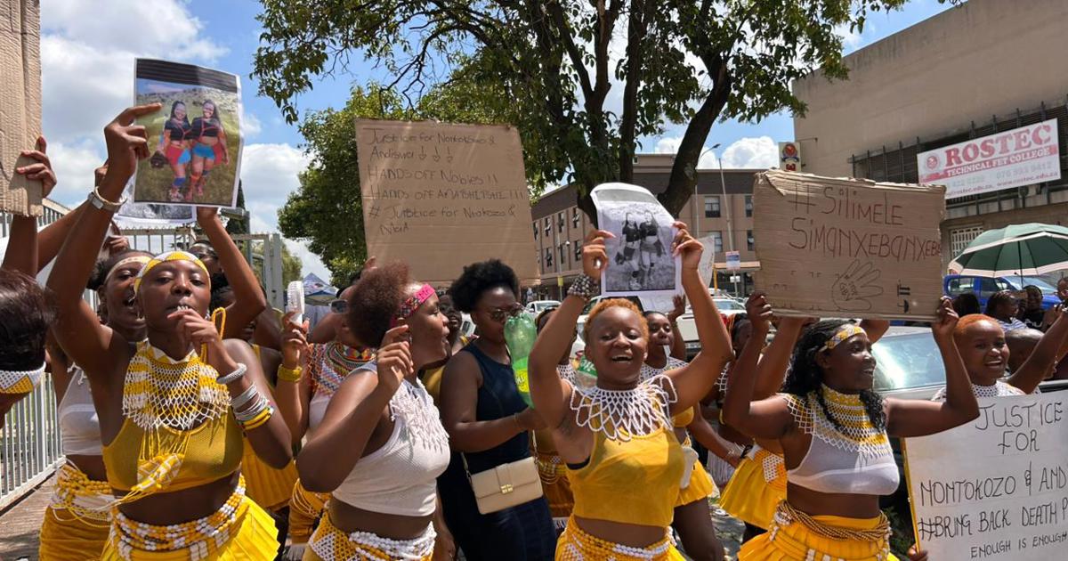 Protesters want justice for two slain Zulu maidens