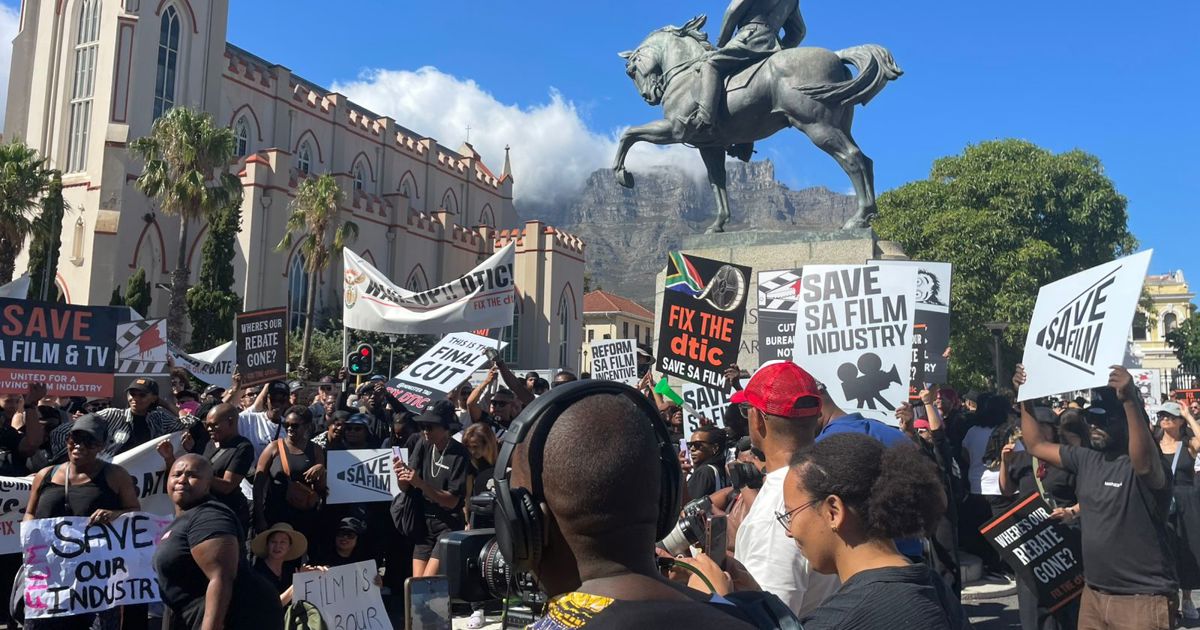 SA film industry protests: 'We are just pleading to have our jobs back'