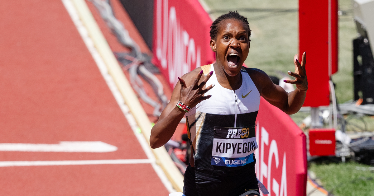 Kenyans Chebet, Kipyegon light up Eugene Diamond League with world records