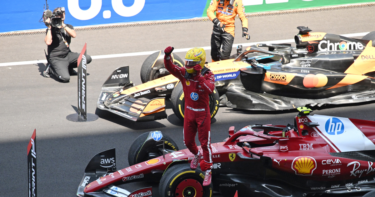 Hamilton hails 'really special' first Ferrari win at China GP sprint