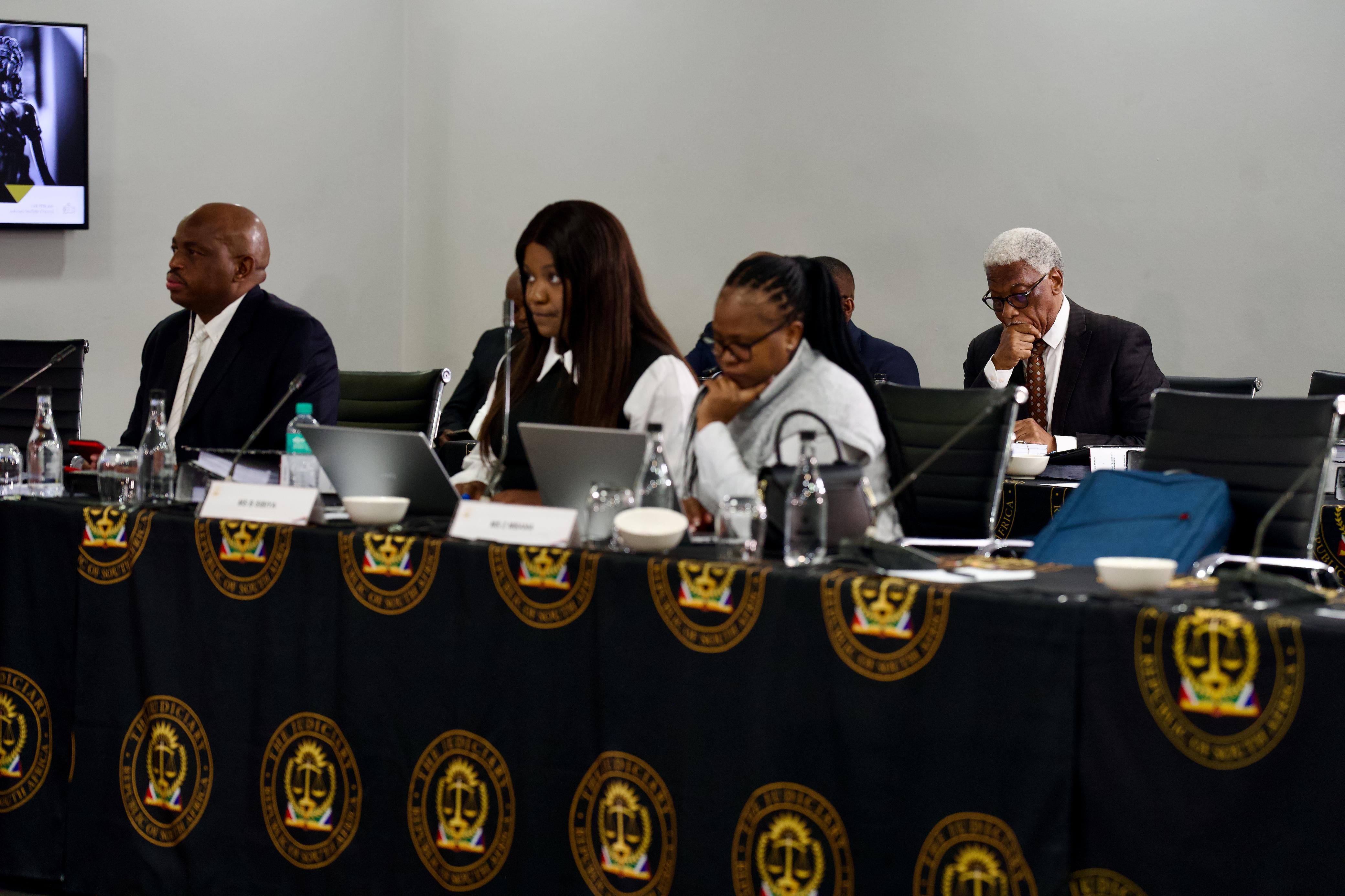 Mbenenge and Mengo exchanged more than 800 messages, tribunal hears