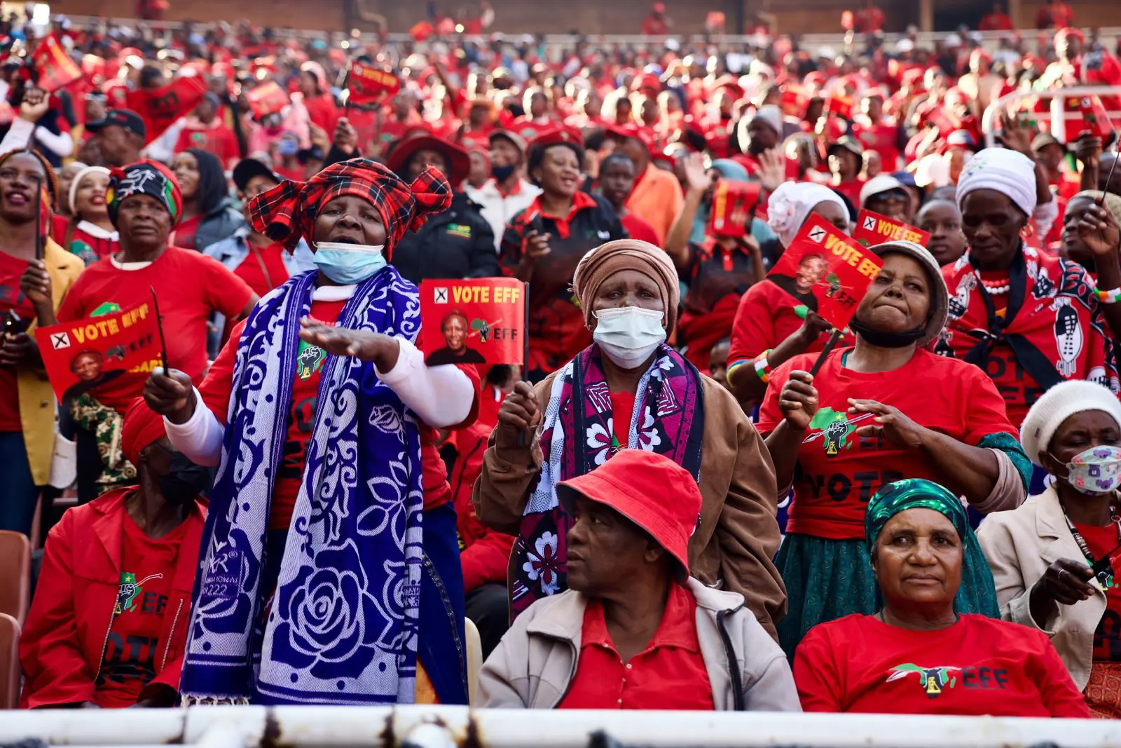 IN PICS: EFF's final Tshela Thupa rally at Peter Mokaba Stadium