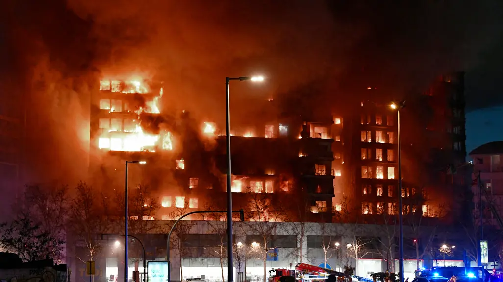 4 dead as fire ravages residential block in Spain's Valencia