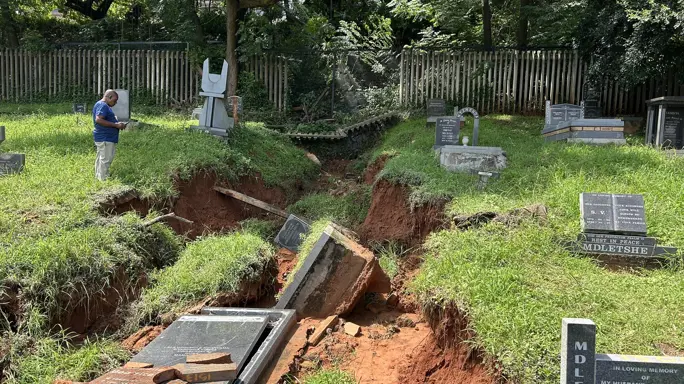 Durban officials plan to improve drainage systems at cemeteries to ...