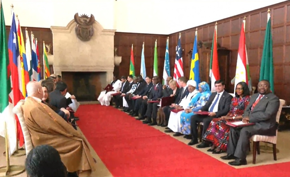 New ambassadors present letters of credence to Ramaphosa