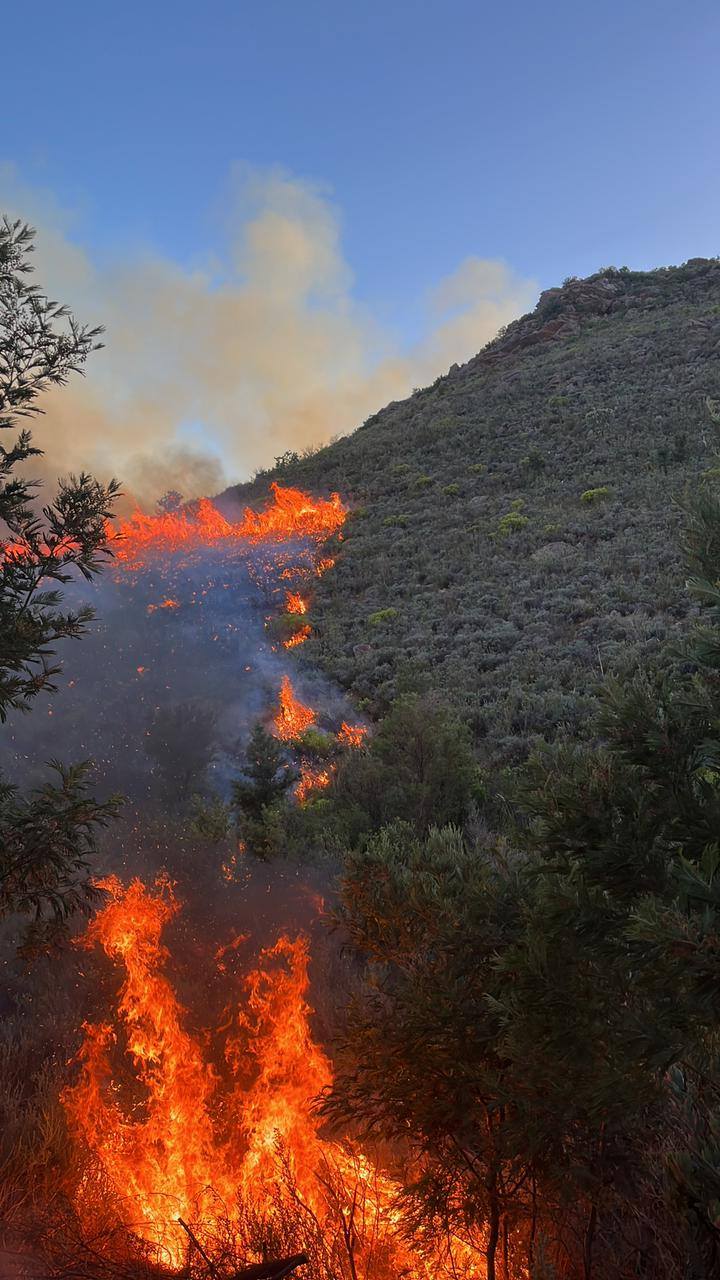 Firefighting crews battling Wolseley & Franschhoek fires; Montagu, De ...