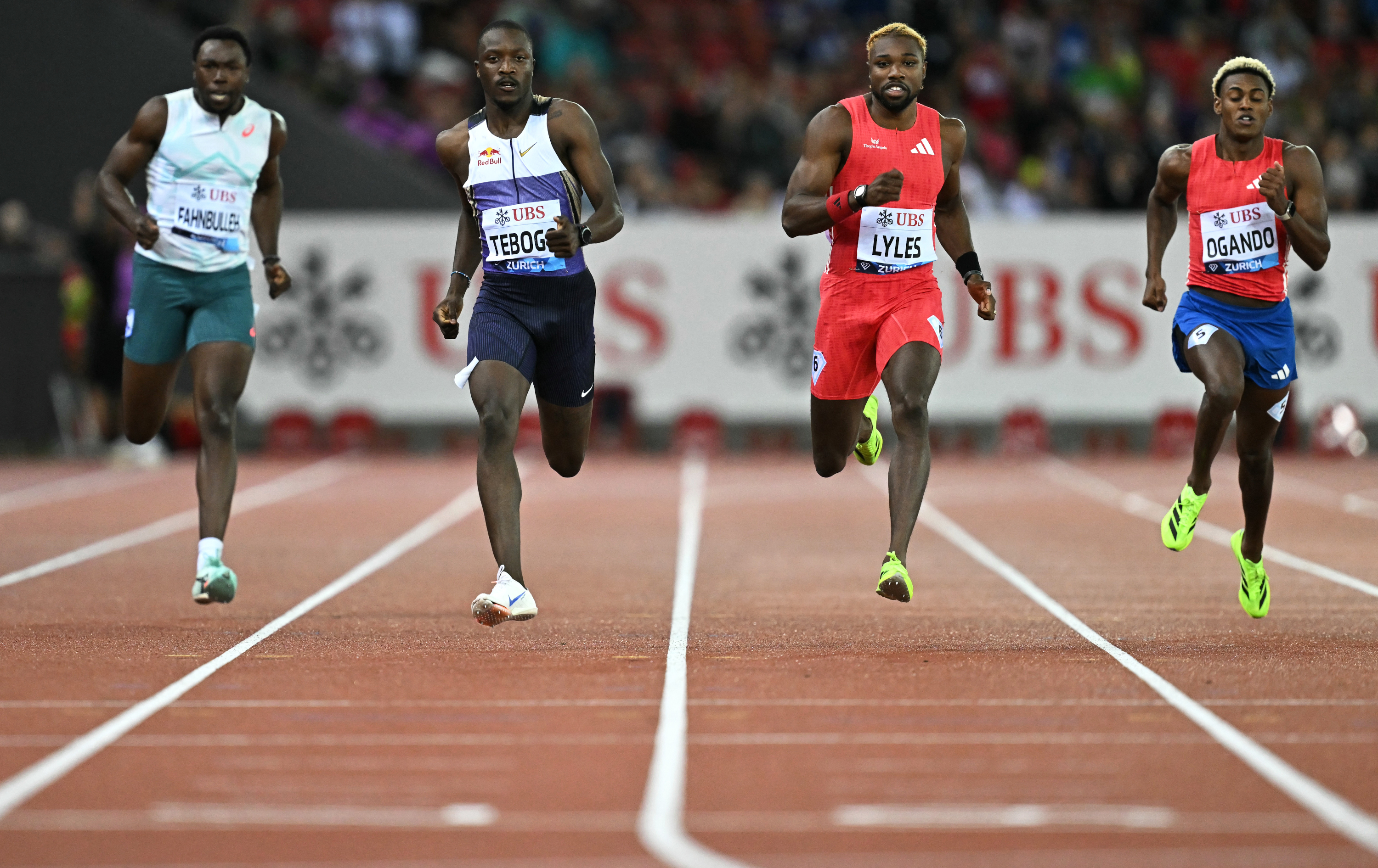 Lyles trumps Tebogo in Zurich, Alfred shines
