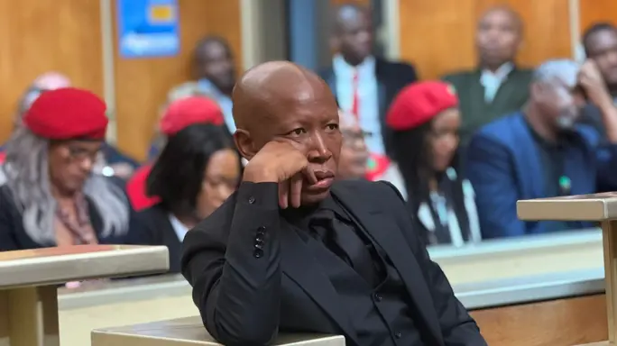 EFF supporters gather outside court where Malema awaits judgment in ...