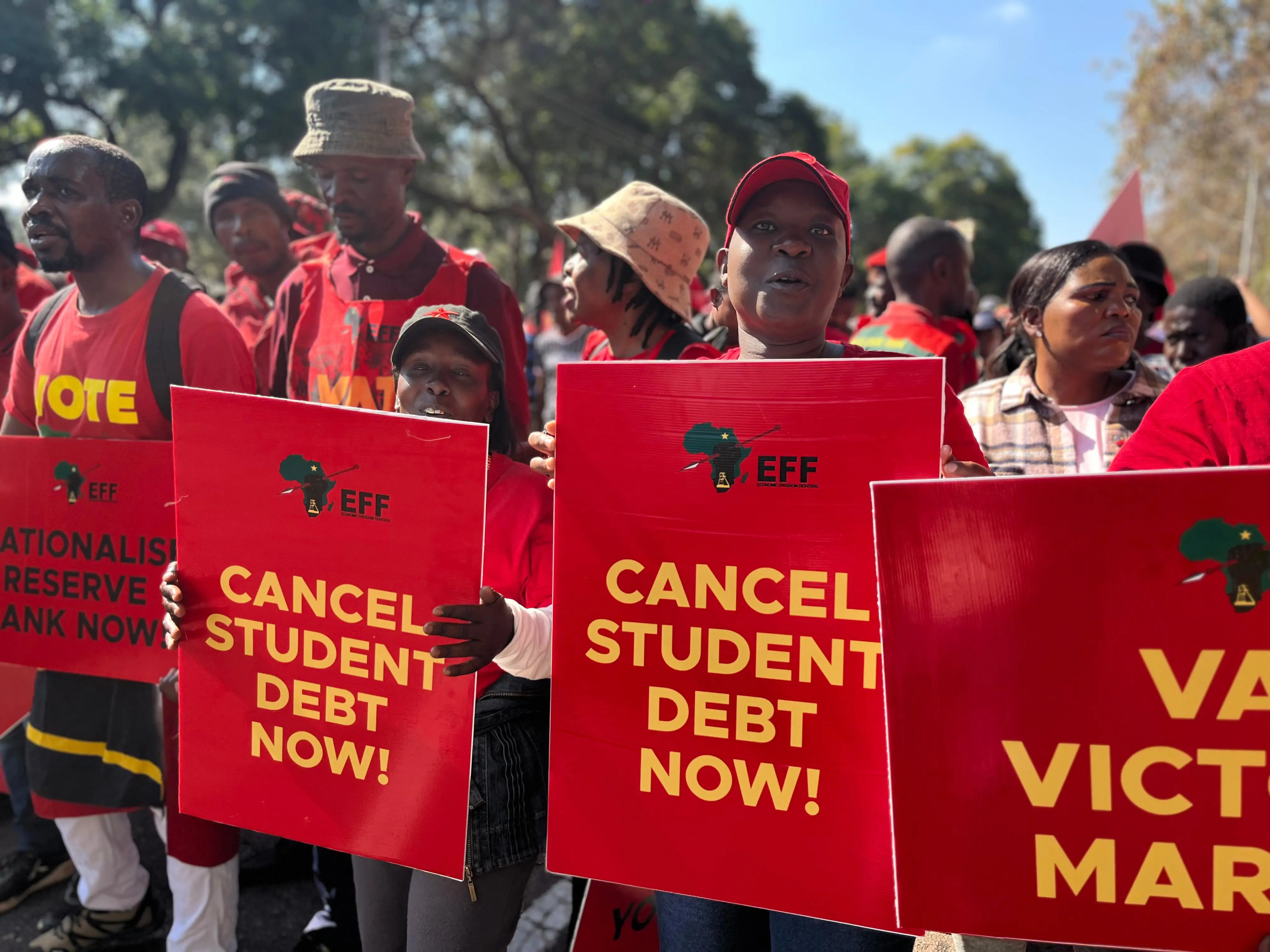 IN PICS: EFF marches to National Treasury over 'VAT Victory'