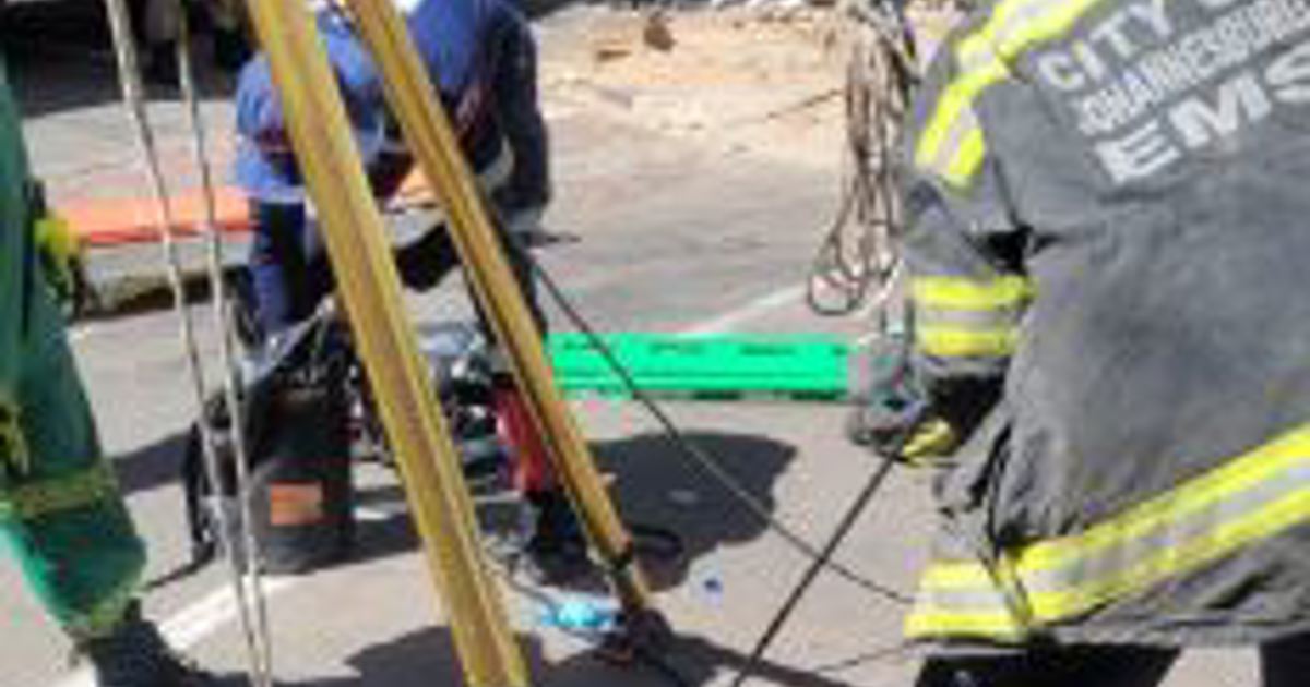 Two workers dead, three rescued from manhole in Joburg CBD