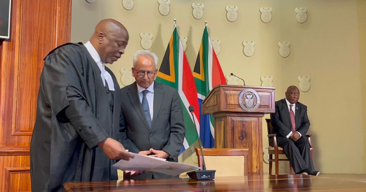 Firoz Cachalia sworn in as acting minister of police