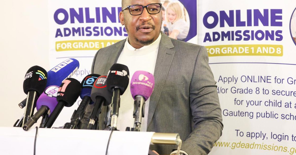 Chiloane to provide update on Gauteng’s online 2026 school admissions ...