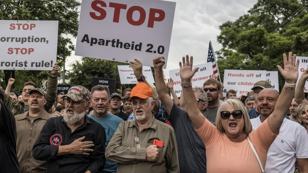 One thousand South Africans gather in Pretoria for pro-Trump rally