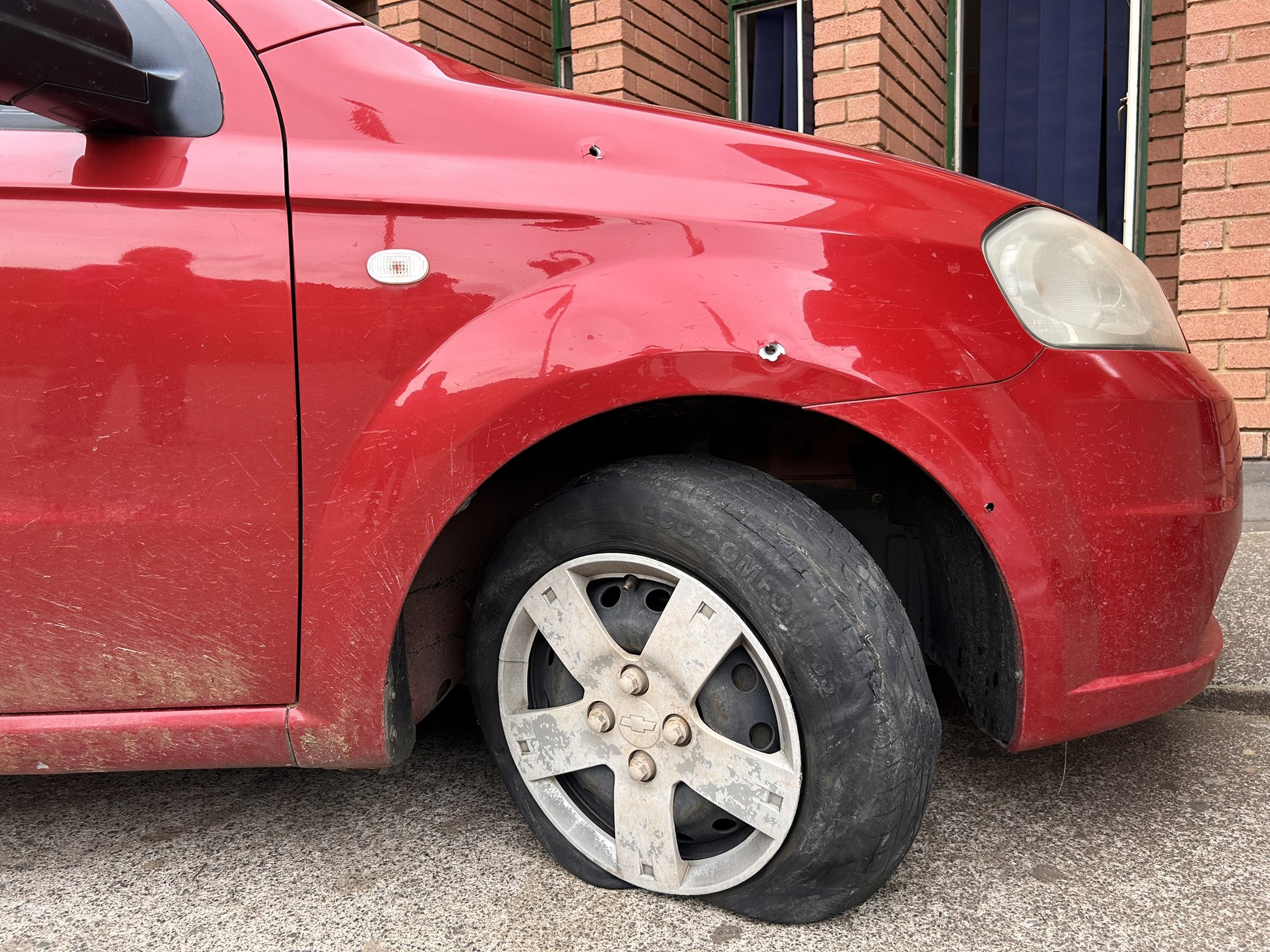 Car used by Mogotsi during alleged assassination attempt on him ...