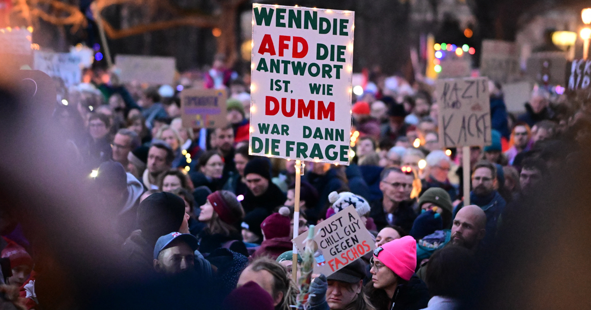 Tens of thousands protest Germany's far right as Musk backs AfD