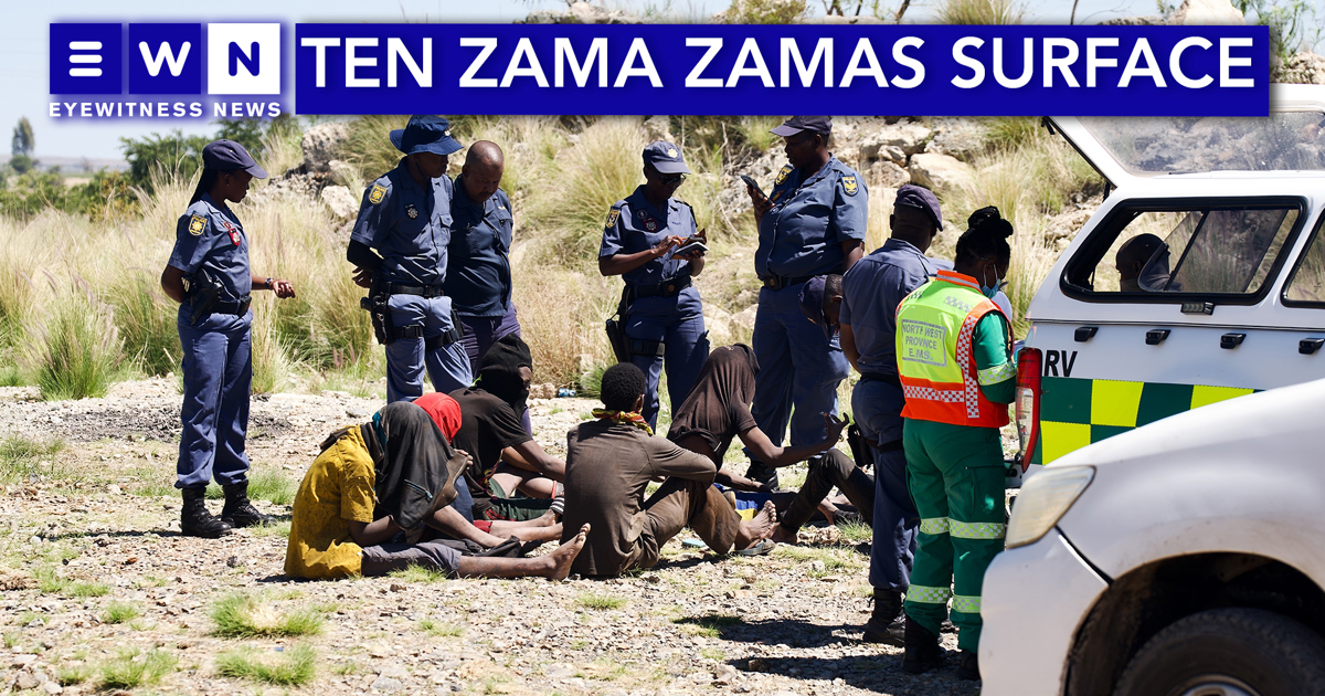 Ten more Zama Zamas emerge at Stilfontein mine