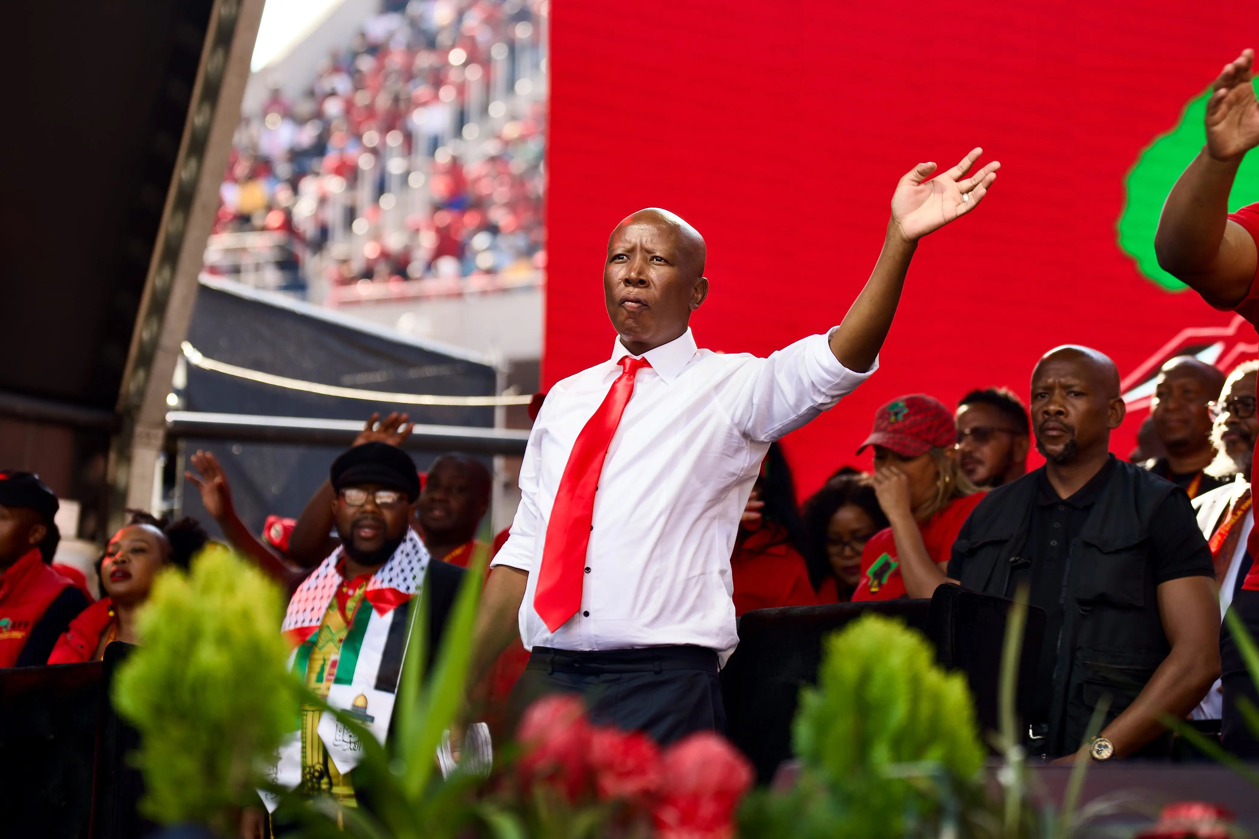 IN PICS: EFF's final Tshela Thupa rally at Peter Mokaba Stadium