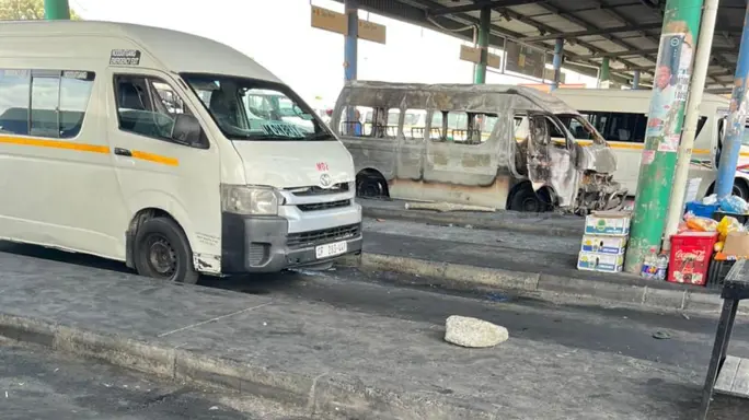 Operations continue at Nyanga rank despite fire damaging nine minibus taxis