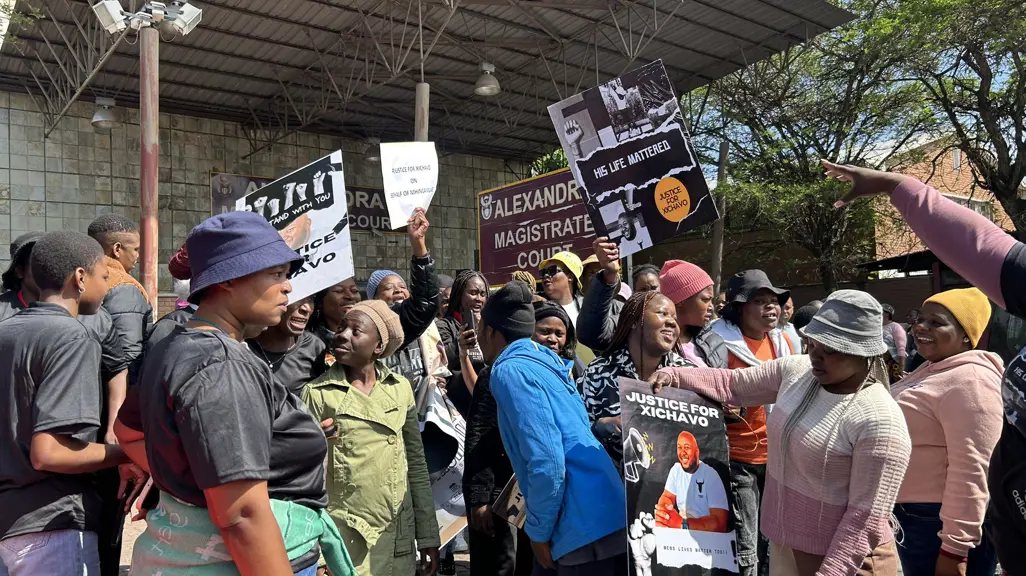 Protesters outside Alex court call for no bail for woman accused of ...