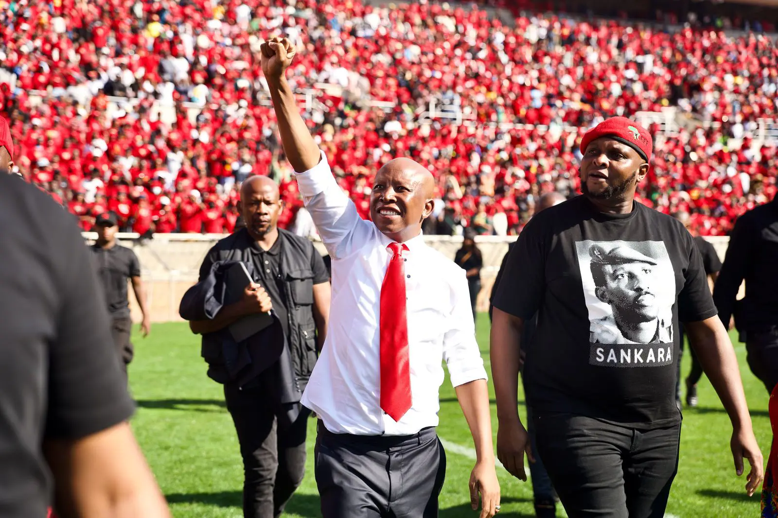 IN PICS: EFF's final Tshela Thupa rally at Peter Mokaba Stadium