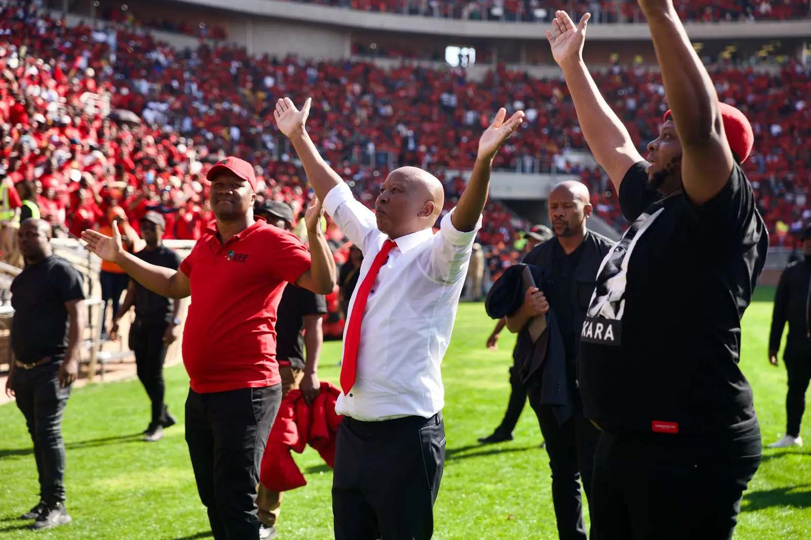 IN PICS: EFF's final Tshela Thupa rally at Peter Mokaba Stadium
