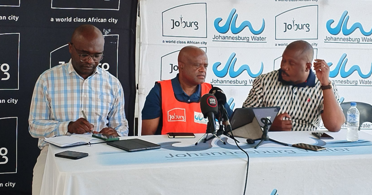 Morero, Joburg Water to give update on CoJ's recent water challenges