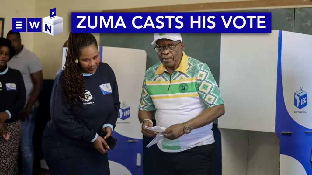 MK Party's Jacob Zuma casts vote in Nkandla